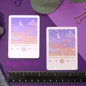 Aesthetic Lofi Sticker: Music Player | Holographic or Matte Vinyl ...