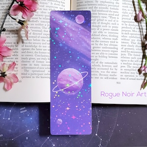 Space Bookmark: Pastel Planet Holographic Bookmark | Gifts for Space ...