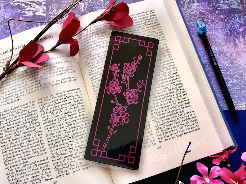 Sakura Foil Bookmark | Cherry Blossom Bookmark | Multiple Colors: Gold ...