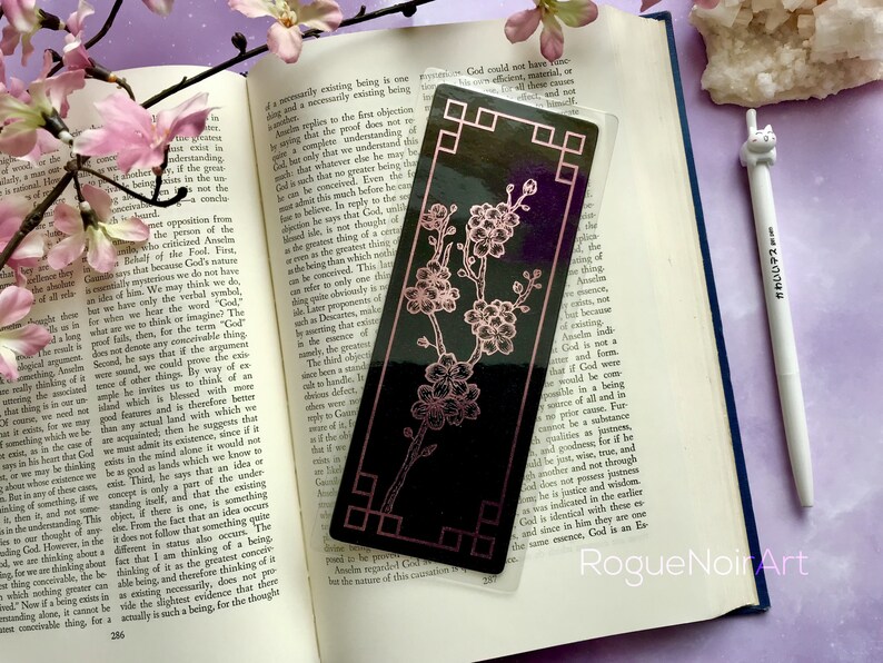 Sakura Foil Bookmark Cherry Blossom Bookmark Multiple - Etsy