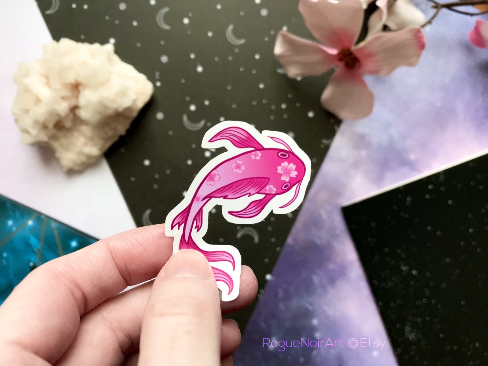 Koi Fish Aesthetic Vinyl Sticker Pack | 12 Pieces Vinyl Sticker Pack ...