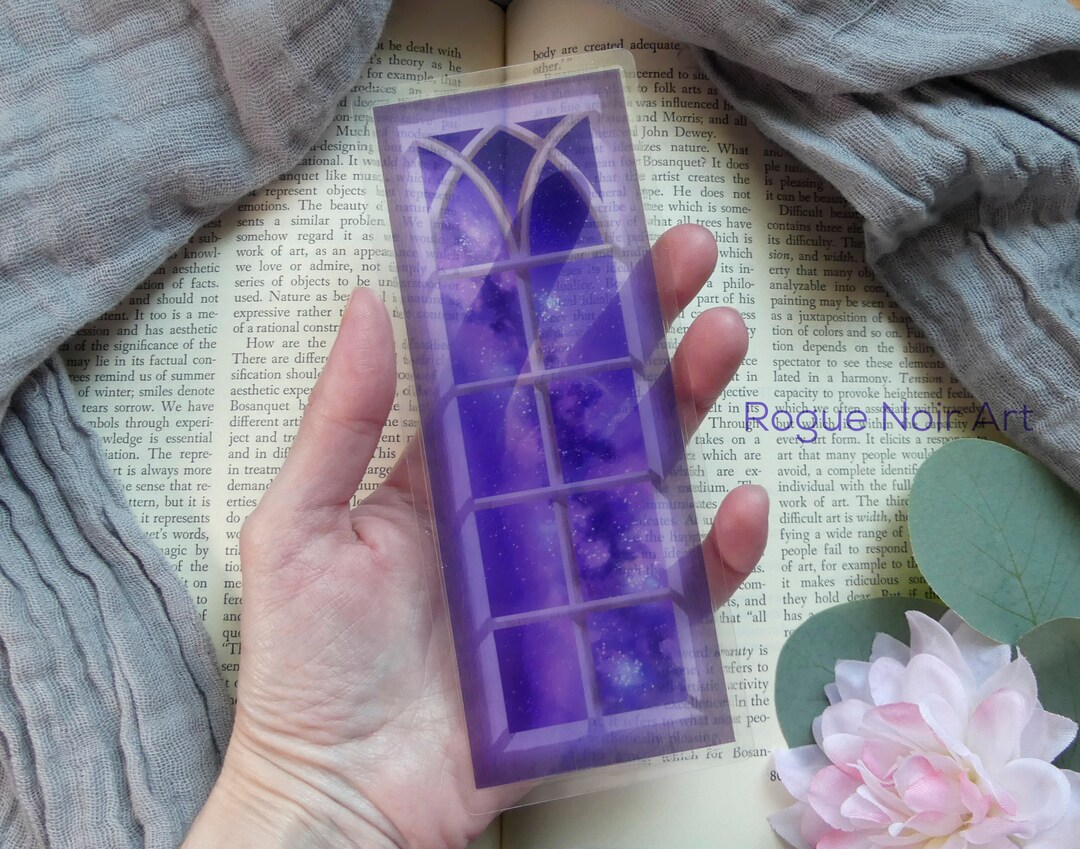 Translucent Aesthetic Bookmark - Cosmic Star Window Design - Unique ...