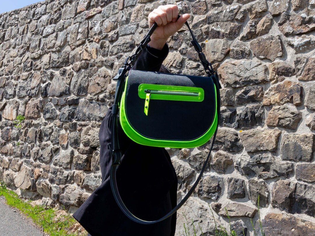 Original Black and Fluorescent Bag: the Envious Frog - Etsy