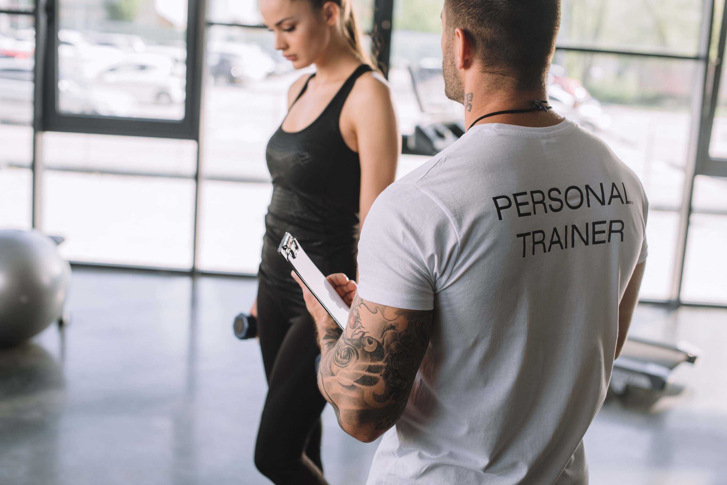 Personal Trainer Men's White Workout T-shirt V3, Gym T-shirt, Graphic ...