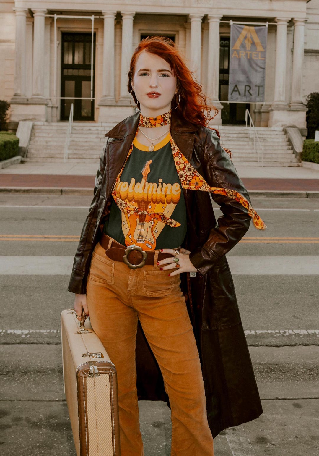 Goldmine Vintage 70s Inspired Band Tee - Blue - Etsy