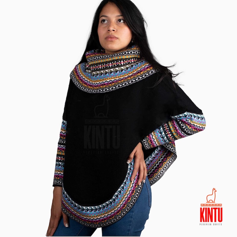Peruvian Poncho - Etsy