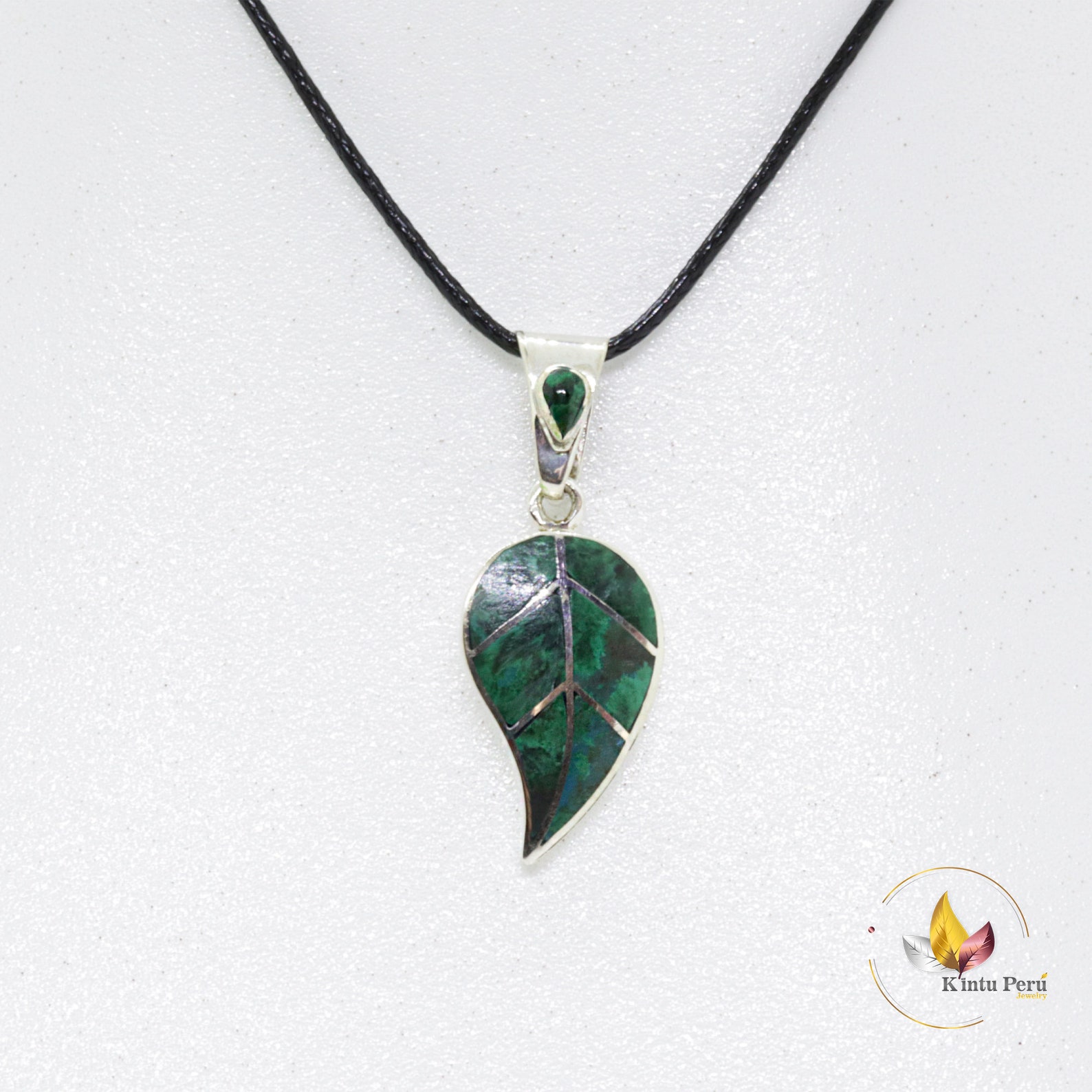 Coca Leaf Design Pendant and Coca Leaf Ki'ntu Symbol / | Etsy