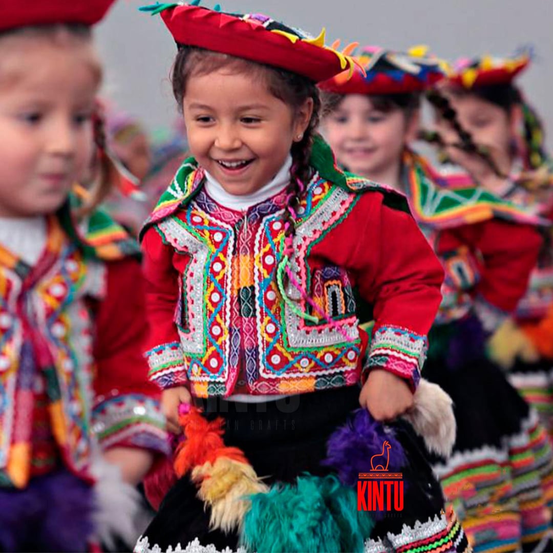 Handmade Peruvian Costume for Girls, Traditional Cusco Dance Outfit - Etsy