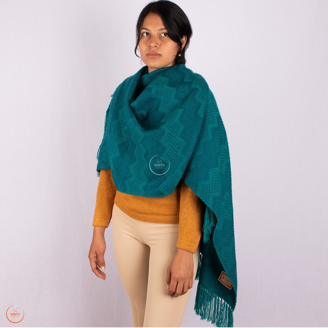 Alpaca Shawl, Handmade Alpaca Scarf, Peruvian Scarf, Inca Alpaca Cloaks ...