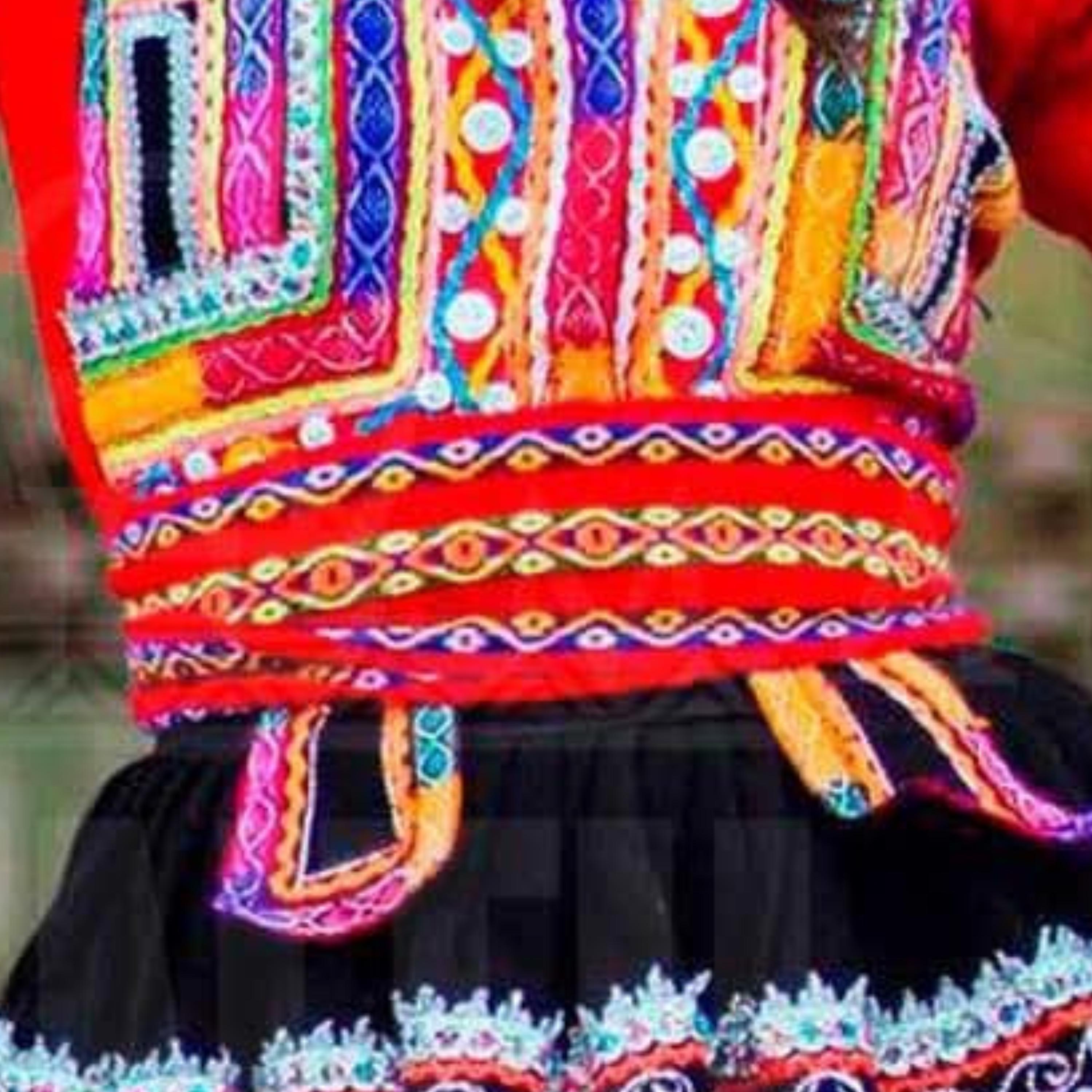 Handmade Peruvian Dance Costume: Embroidered 'valicha' Dress, Cusco - Etsy