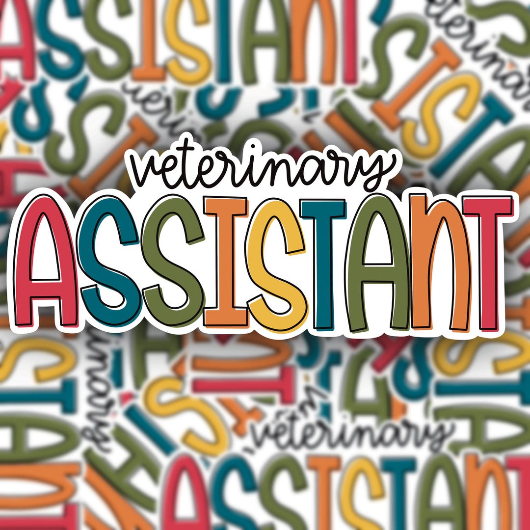 Veterinary Assistant Sticker / Veterinary Assistant Decal / Vet Sticker ...