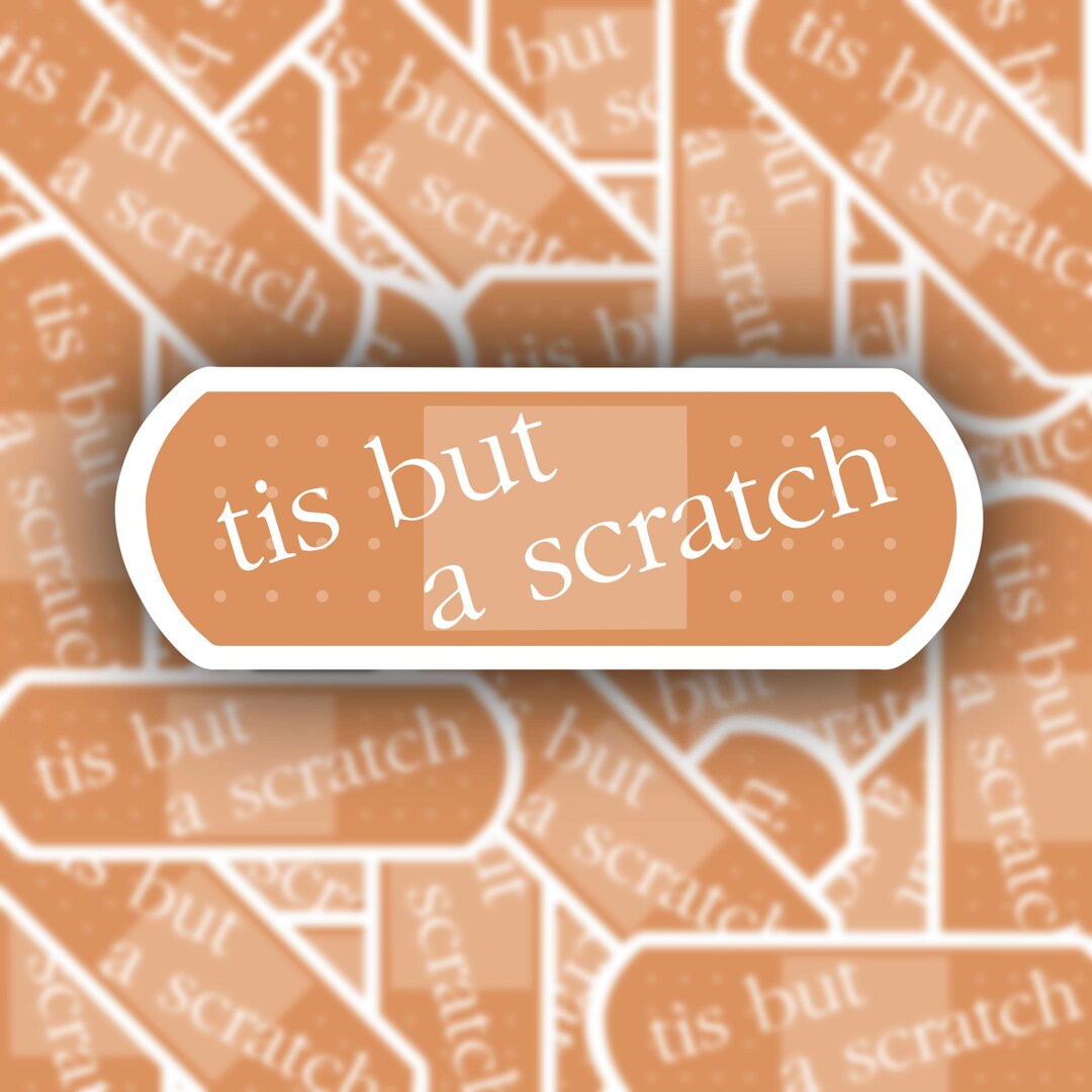 Tis but A Scratch Bandaid Sticker / Laptop Stickers / Laptop Decal ...