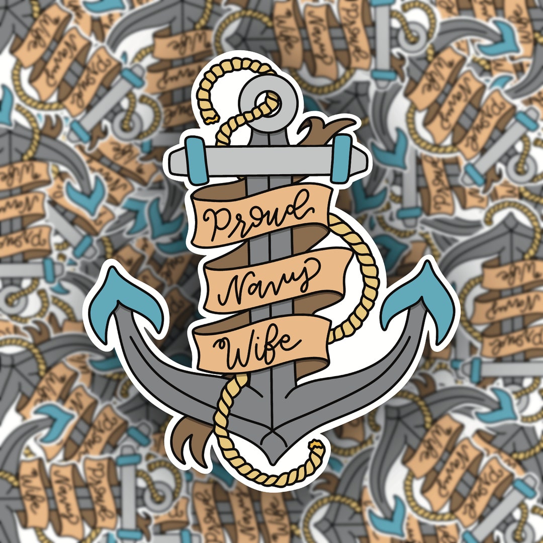 Navy Wife Sticker / Navy Wife Decal / Navy Wife / Military Spouse ...