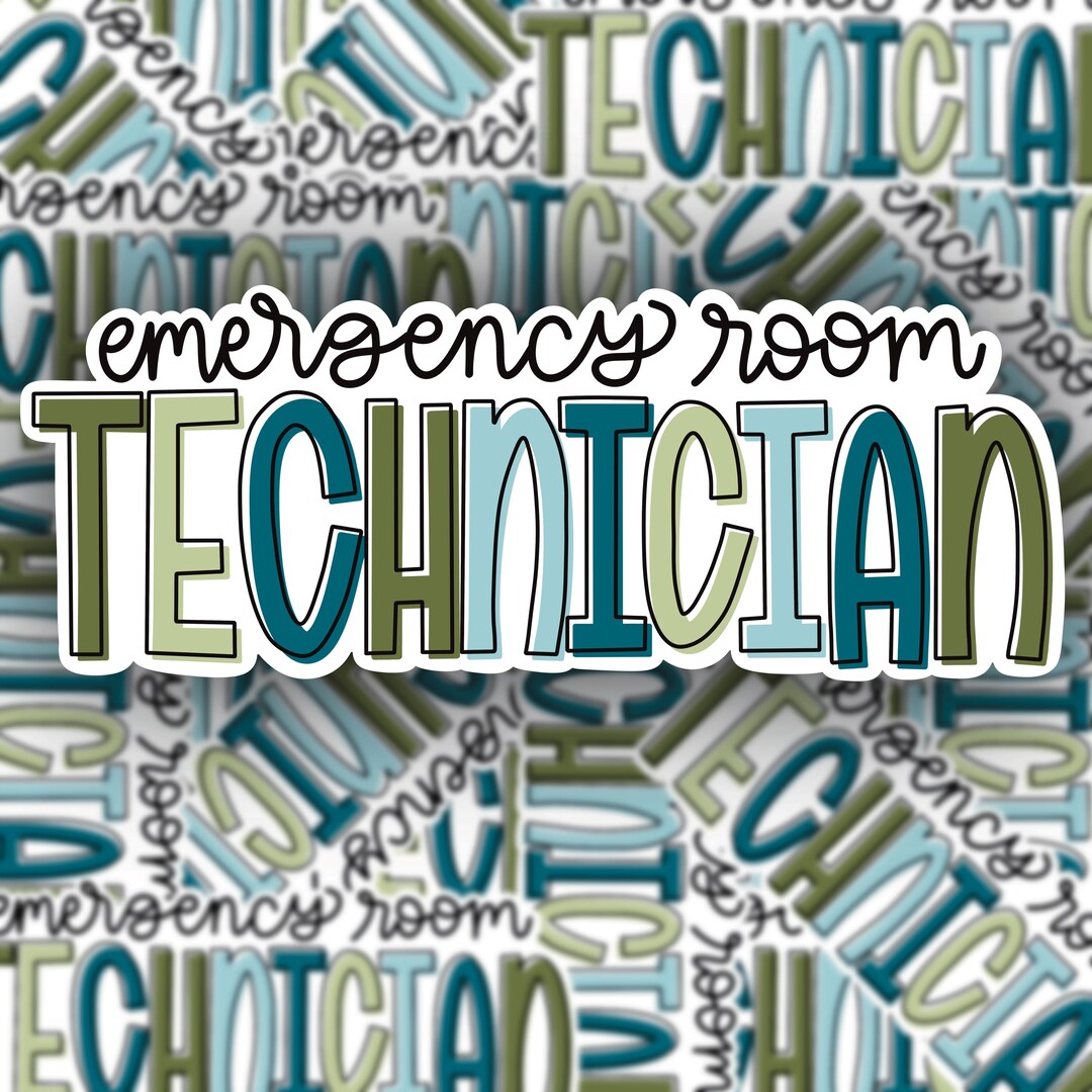 Emergency Room Technician Sticker / Emergency Room Tech Sticker / Emergency Room Technician ...