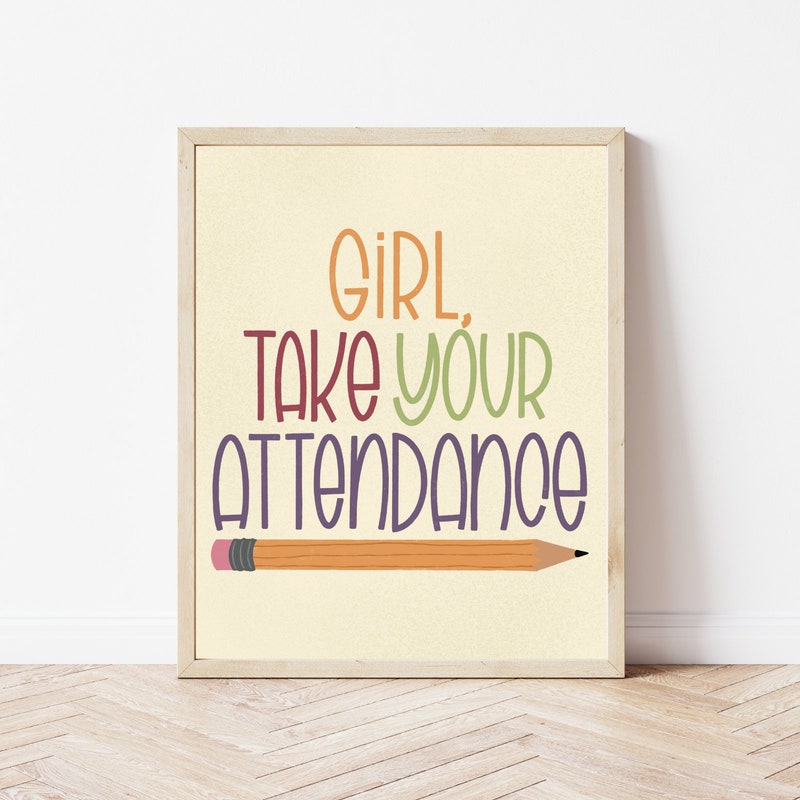 Attendance Posters - Etsy UK