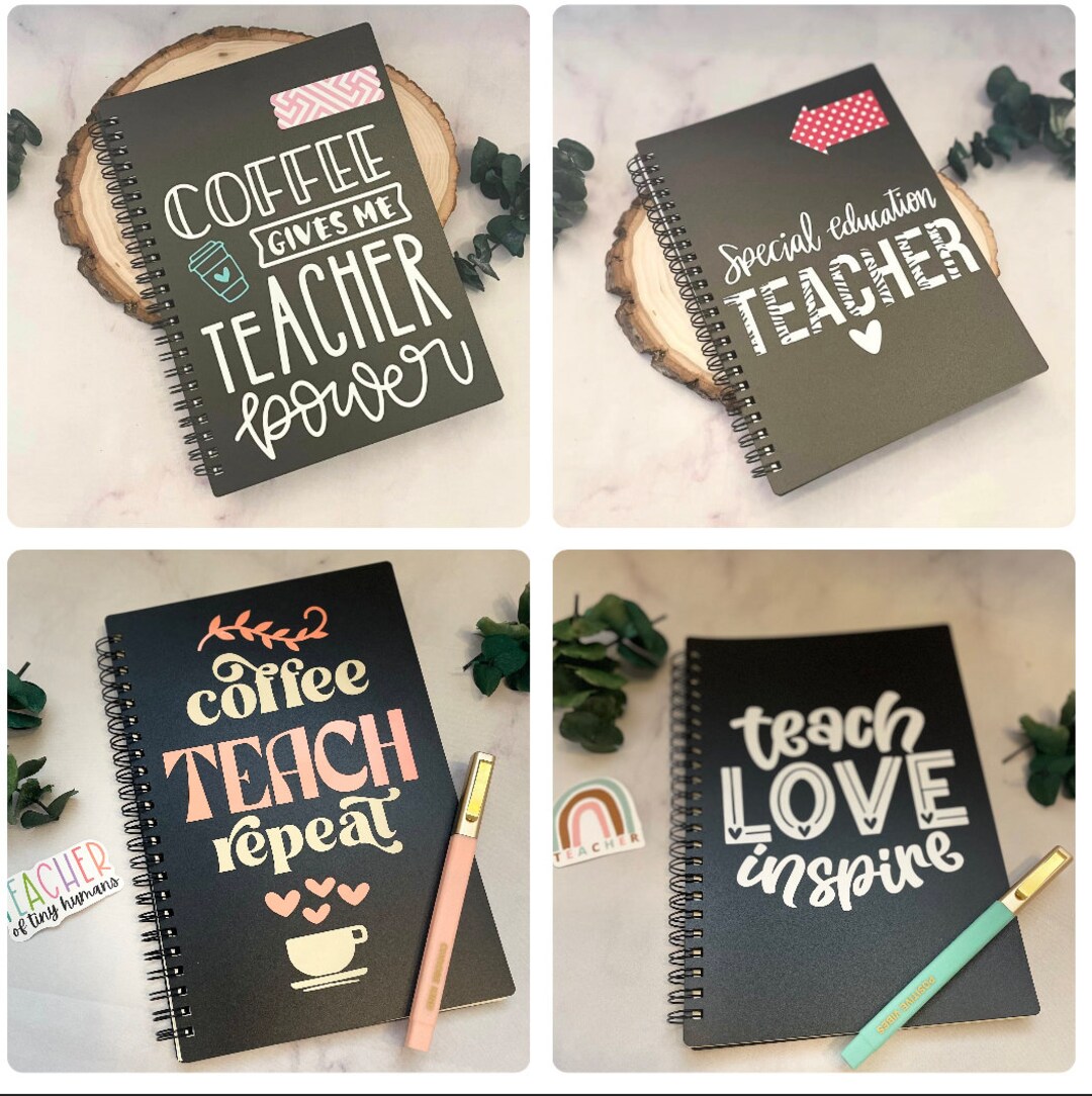 Personalized Journal, Teacher Journal, Custom Teacher Notebook, Holiday ...