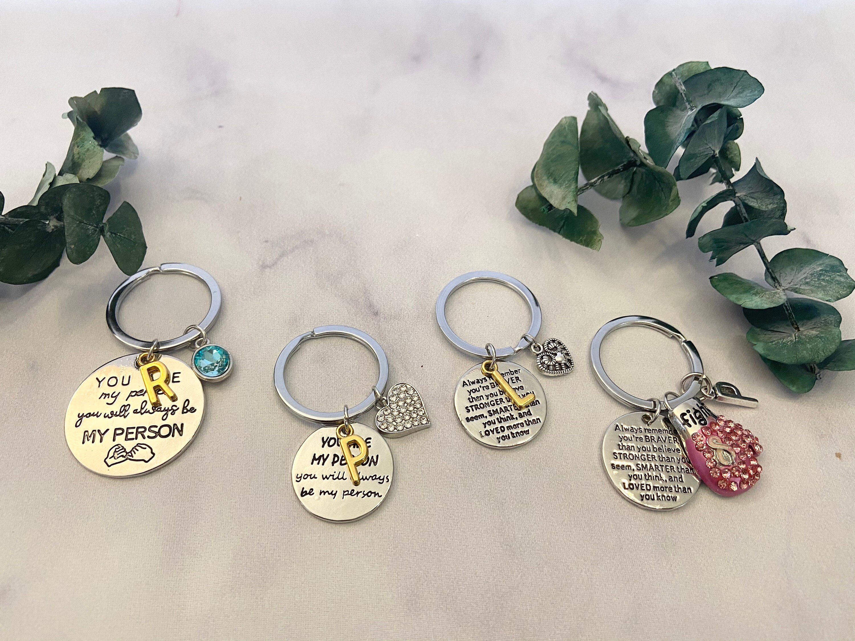 Inspirational Keychain motivational gifts fight cancer | Etsy