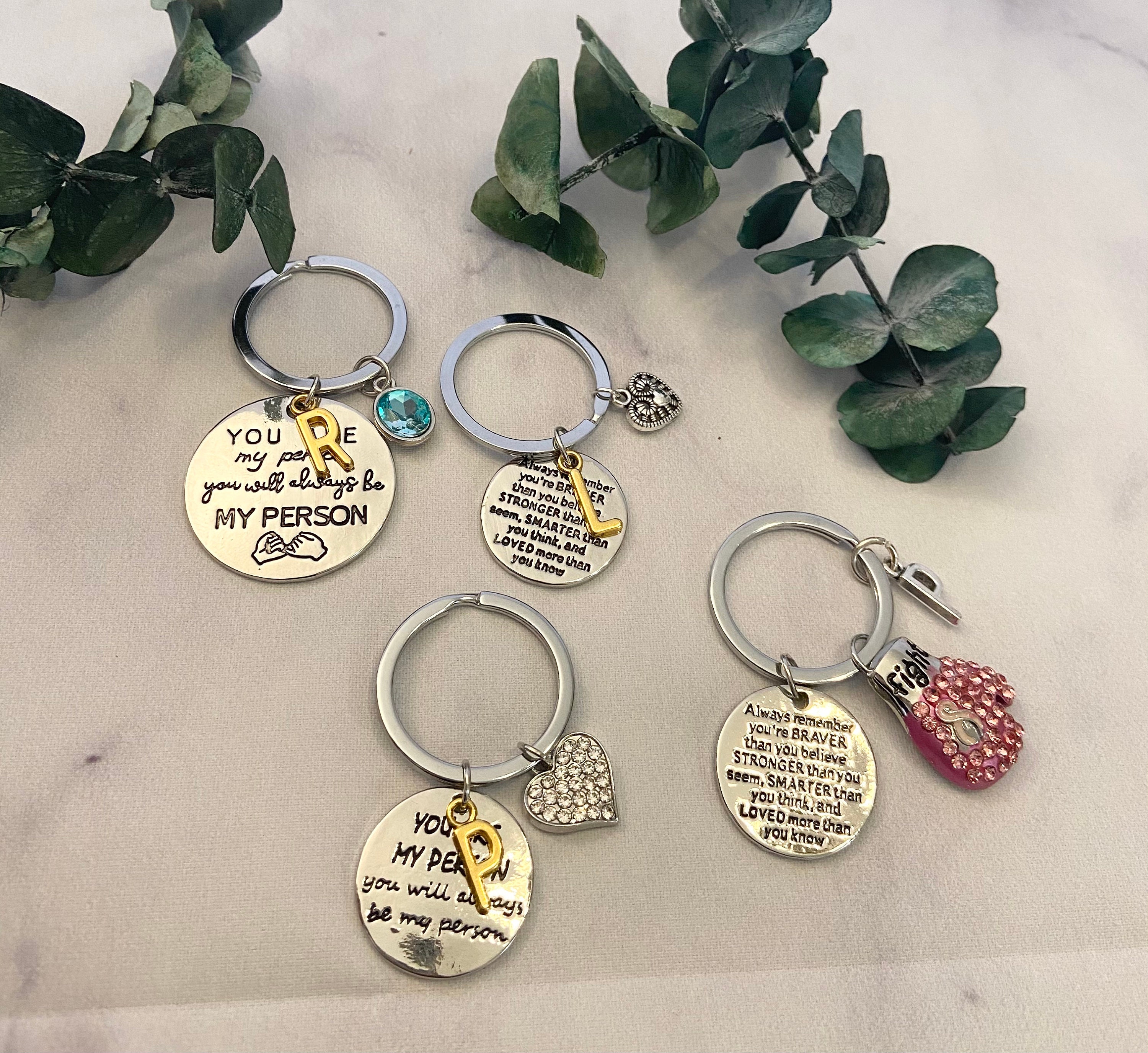 Inspirational Keychain motivational gifts fight cancer | Etsy