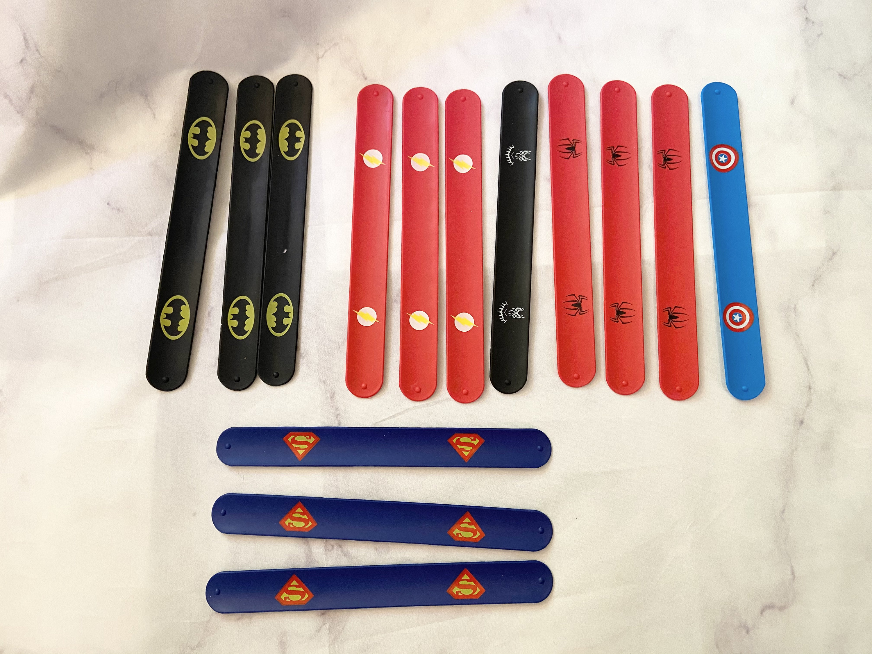 Super Hero Slap Bracelets Super Hero Party Party Favors - Etsy