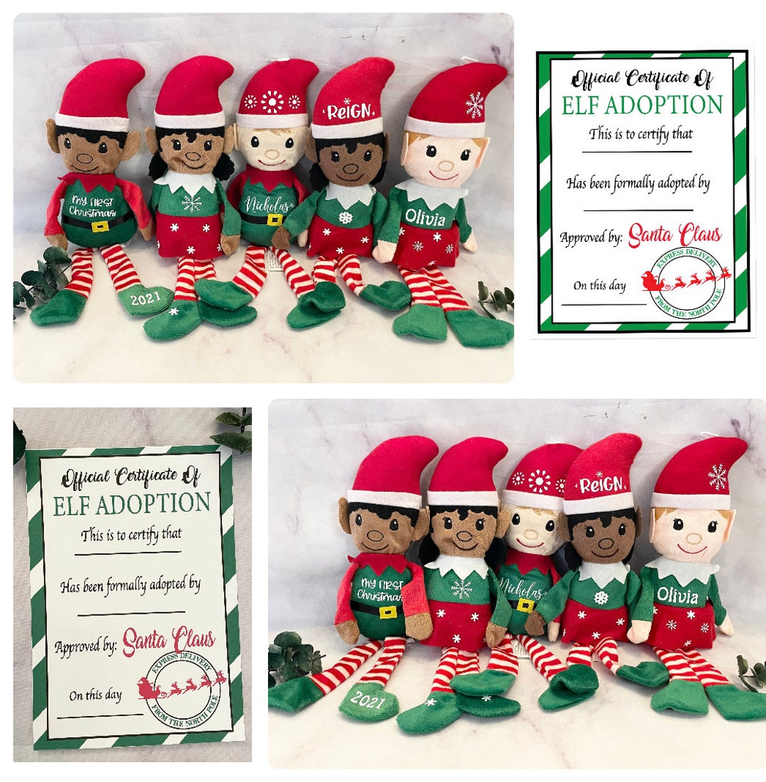 Personalized Elf, Elves Plushies, Holiday Gifts, My First Christmas ...