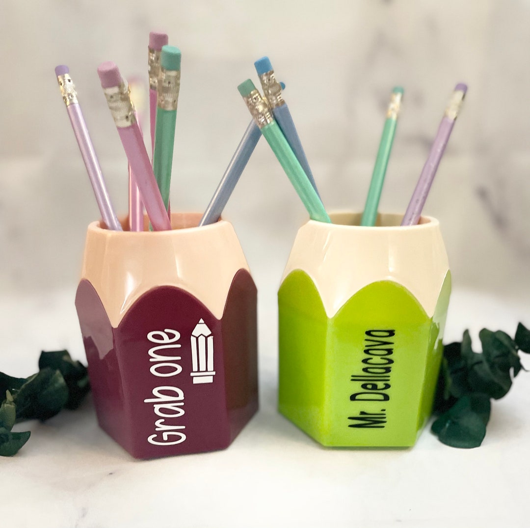 Personalized Pen Holder, Personalized Pencil Holders, School Staff ...