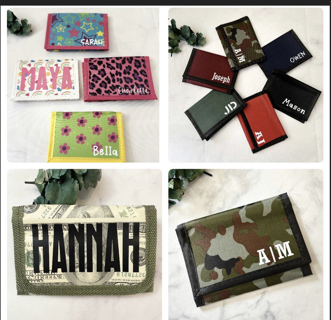 Personalized Wallets for Kids, Kids Wallet, Party Favors, Stocking ...