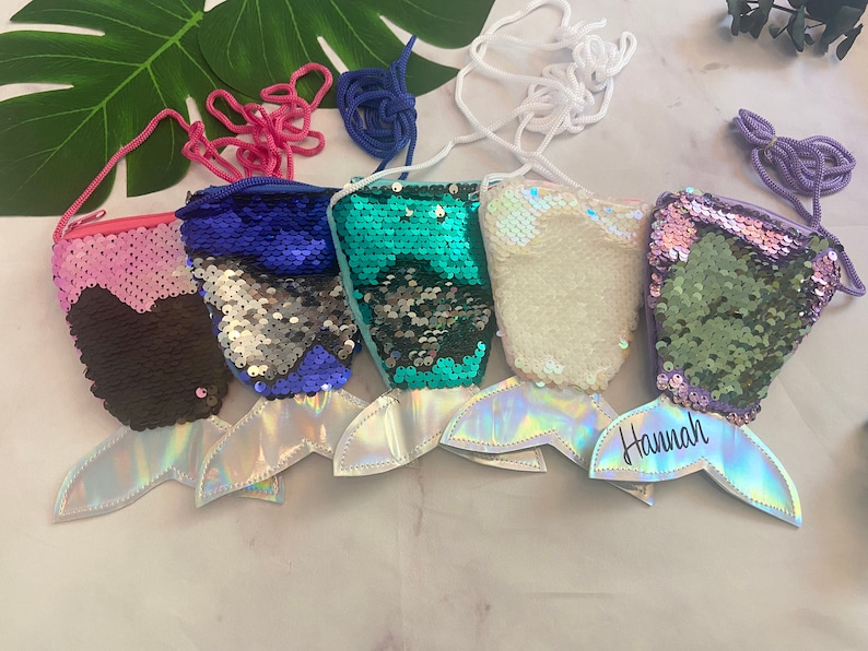 Mermaid Bags, Personalized Kids Bags, Kids Accessories, Mermaid Sequin ...