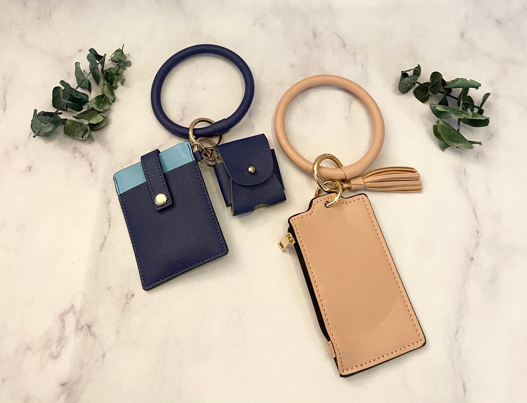 Keychain ID Wallet, Big Ring is Called, ID Case Ring Wallet, Airpods ...