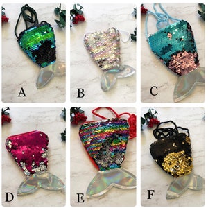 Mermaid Bags, Personalized Kids Bags, Kids Accessories, Mermaid Sequin ...