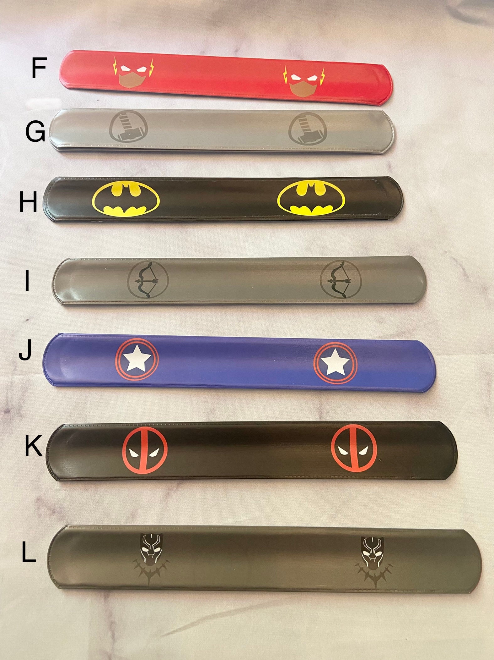 Super Hero Slap Bracelets, Super Hero Party, Party Favors, Birthday ...