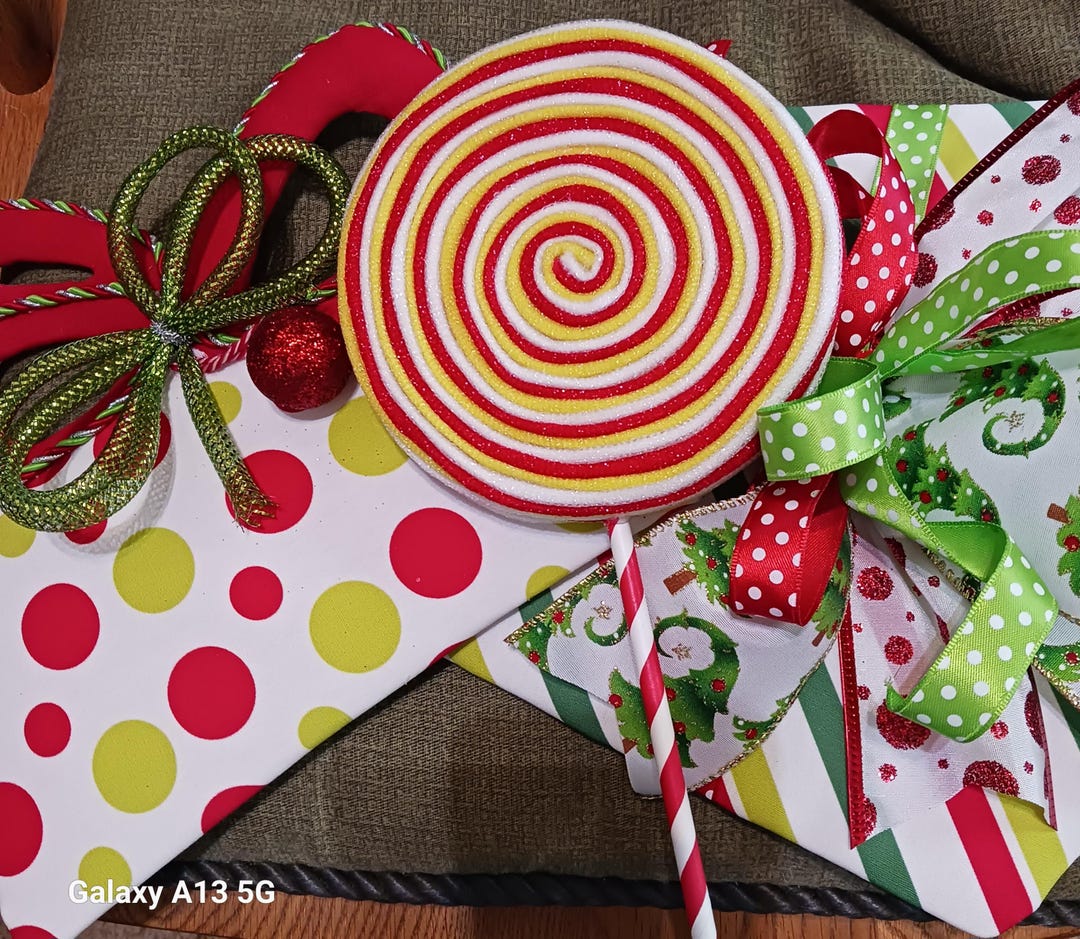 Christmas Lollipop Pick, Lollipop Tree Pick, July 4th, Watermelon, Red ...