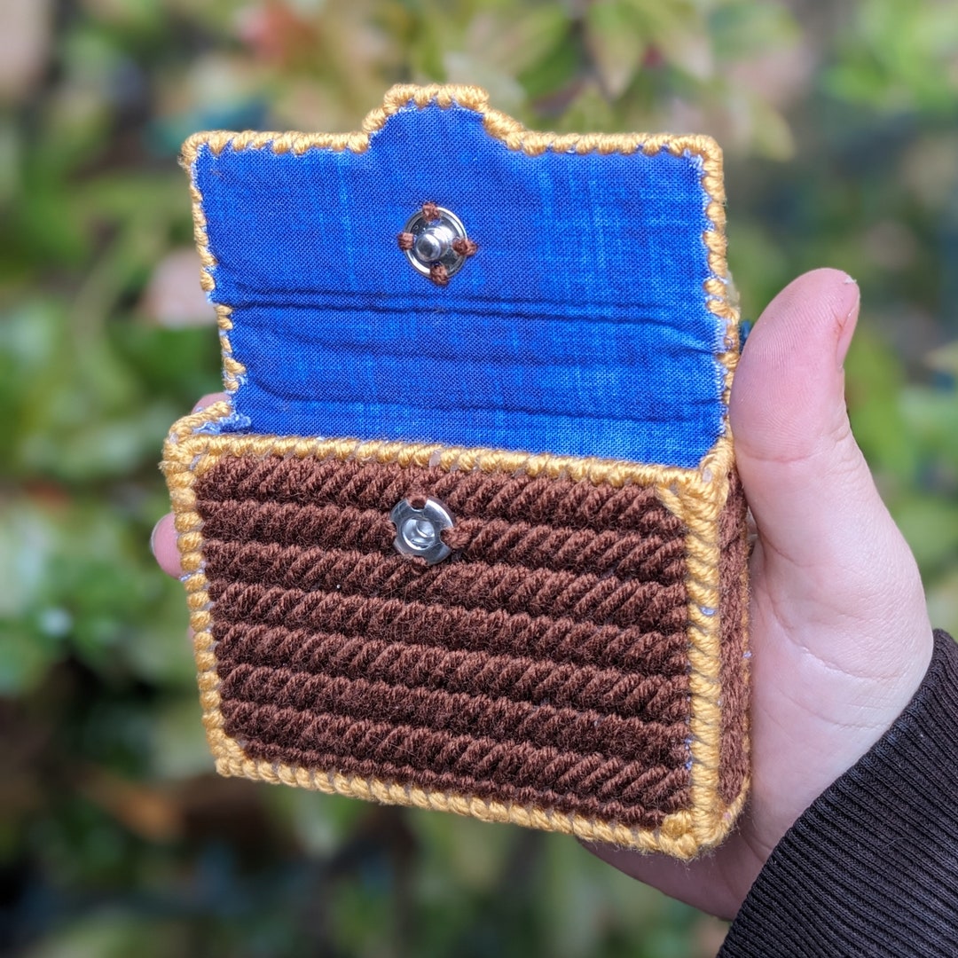 Treasure Chest Wallet Blue Interior - Etsy