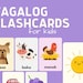 Tagalog Flash Cards for Kids, Filipino Educational Flash Cards for ...