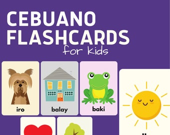Tagalog Flash Cards for Kids, Filipino Educational Flash Cards for ...