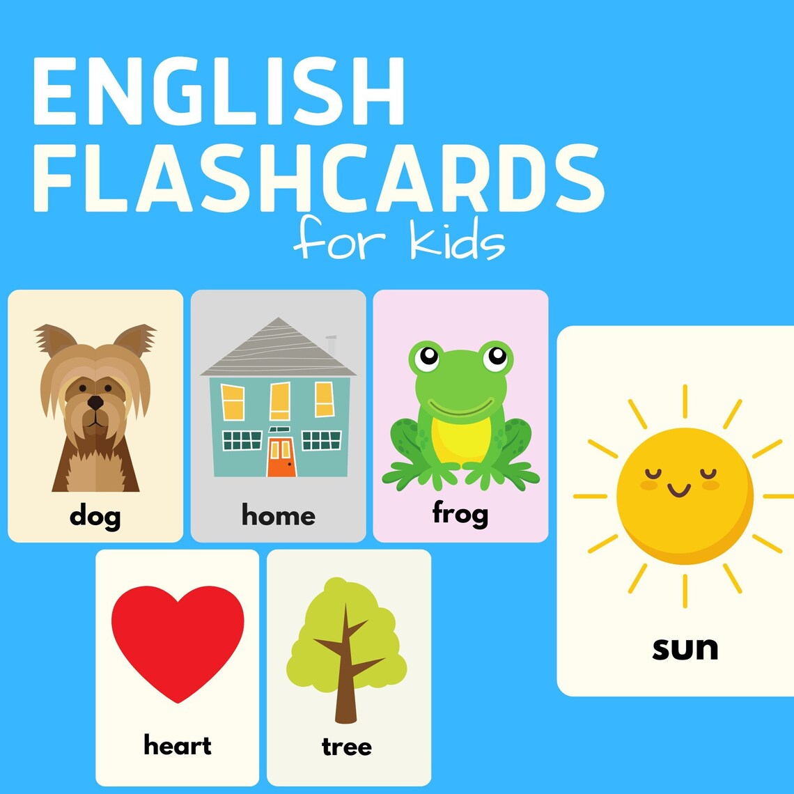 English Flash Cards for Kids, English Educational Flash Cards for ...