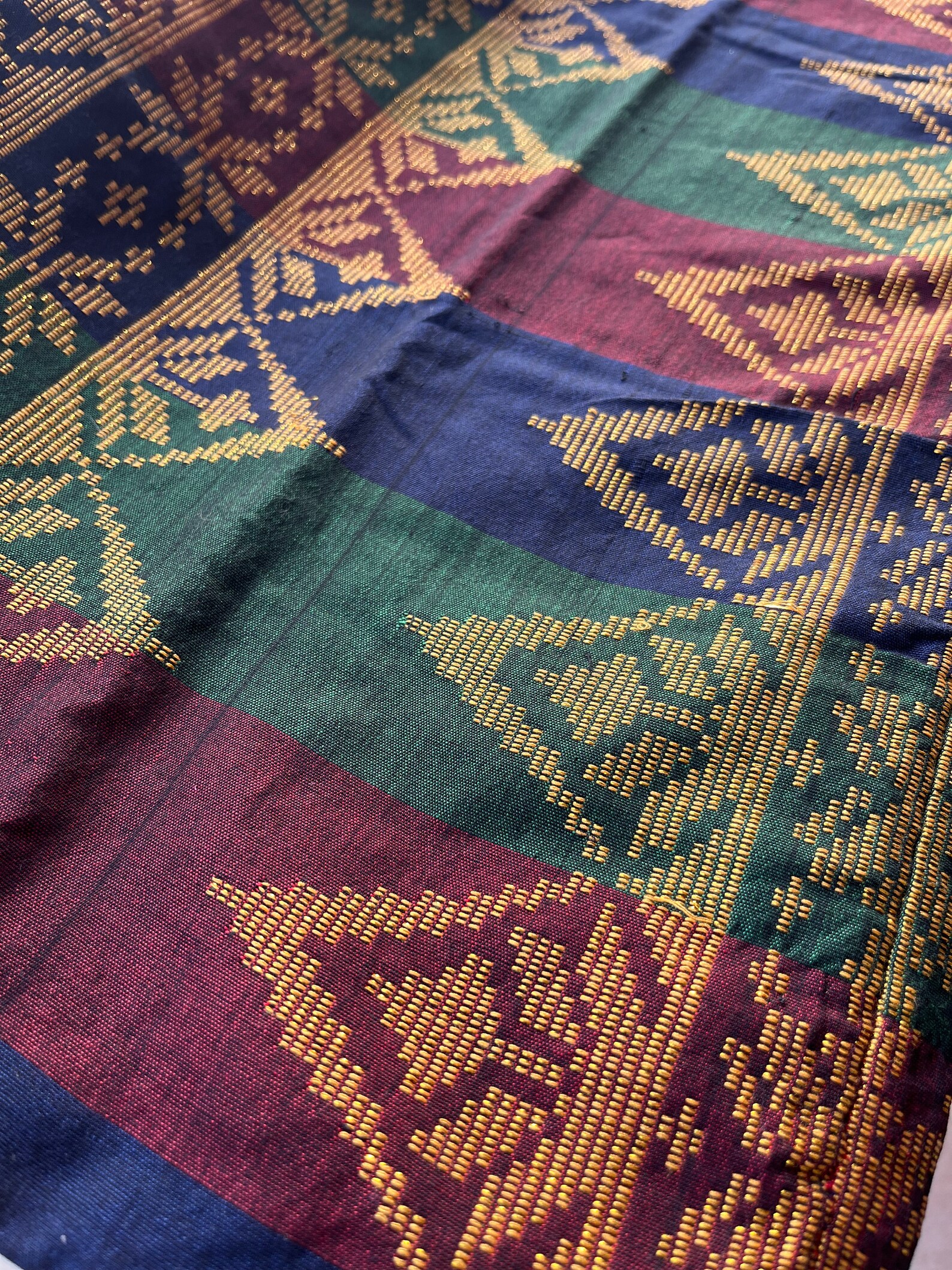 Cotton Woven Inaul Malong - Philippines Ethnic Handwoven Textile Ranun ...