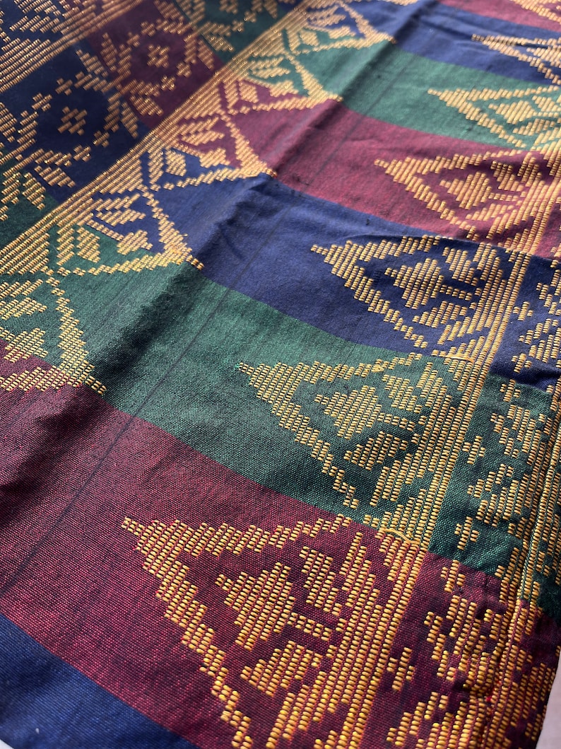 Cotton Woven Inaul Malong - Philippines Ethnic Handwoven Textile Ranun ...