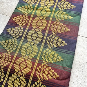 Cotton Woven Inaul Malong - Philippines Ethnic Handwoven Textile Ranun ...