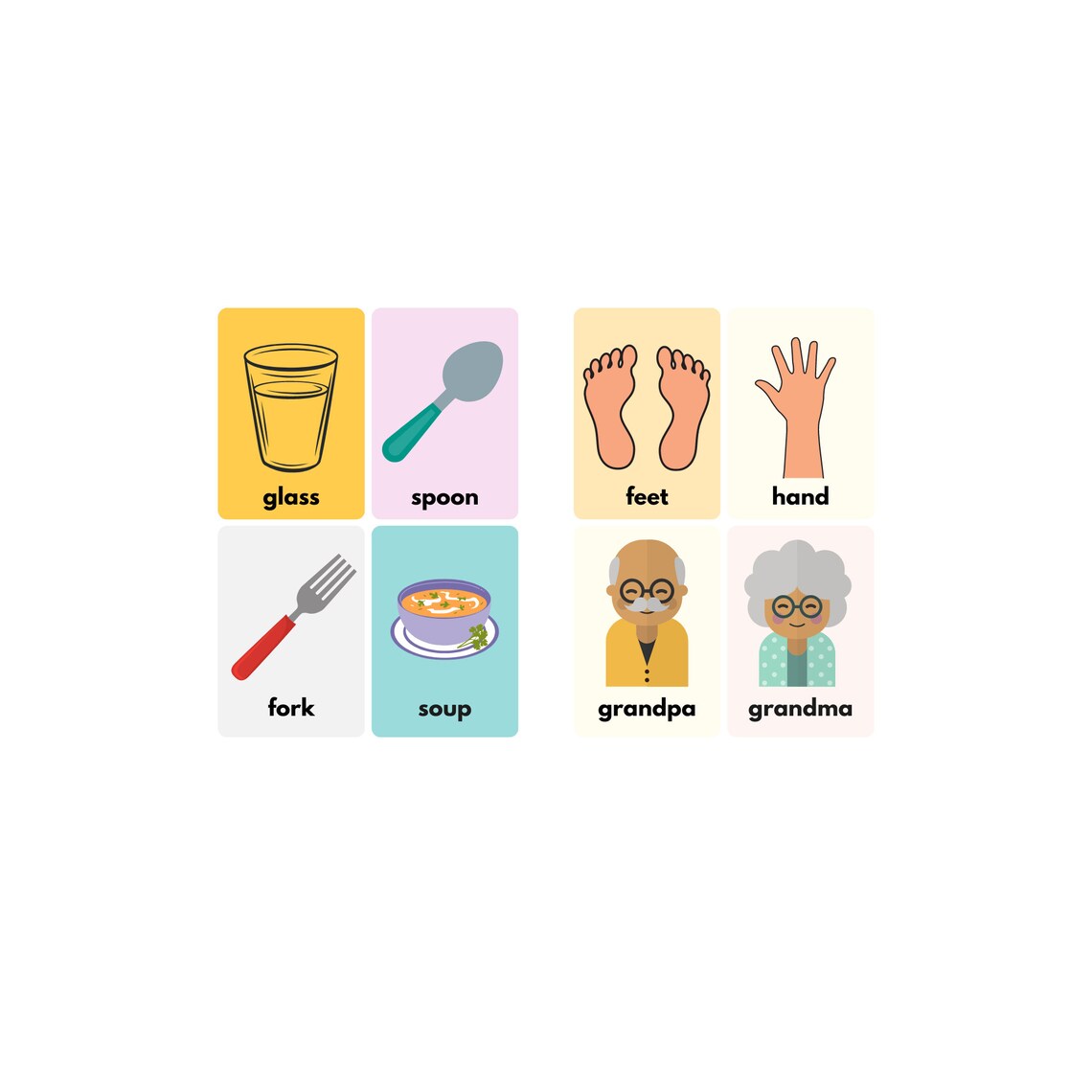 English Flash Cards for Kids, English Educational Flash Cards for ...