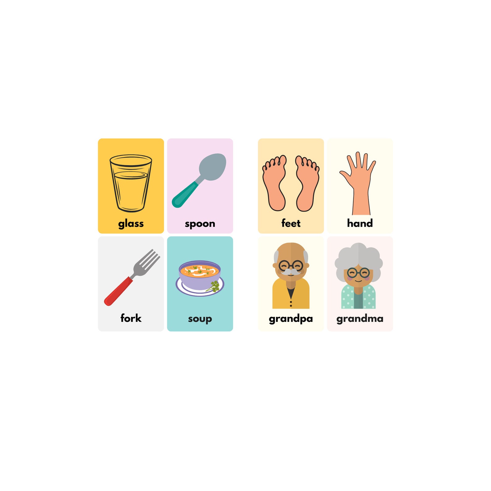 English Flash Cards for Kids, English Educational Flash Cards for ...