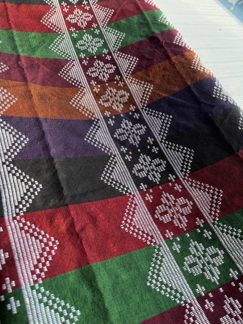 Cotton Woven Inaul Malong - Philippines Ethnic Handwoven Textile Ranun ...