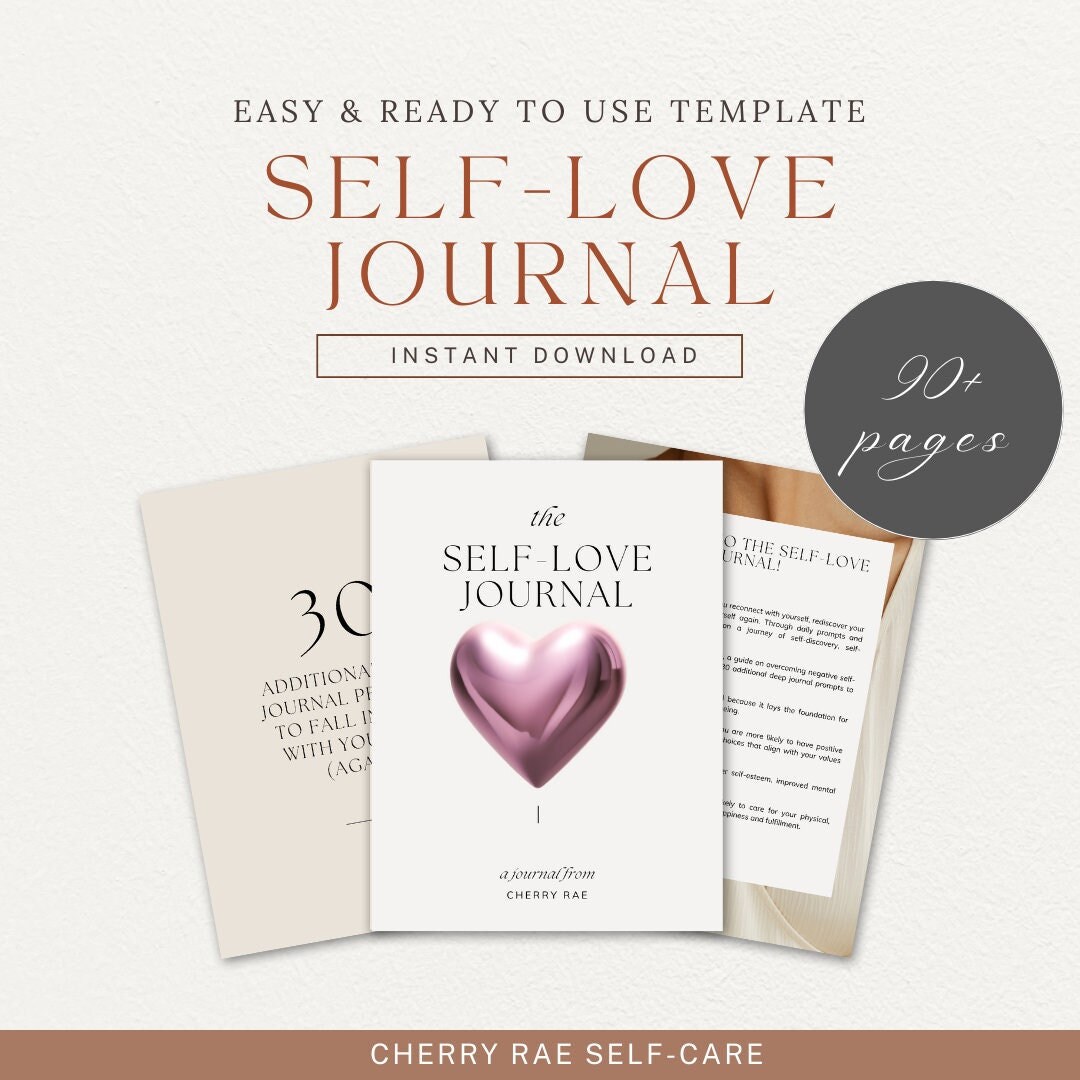 The Self-love Journal, Self-worth Worksheet, Self-esteem, Confidence ...
