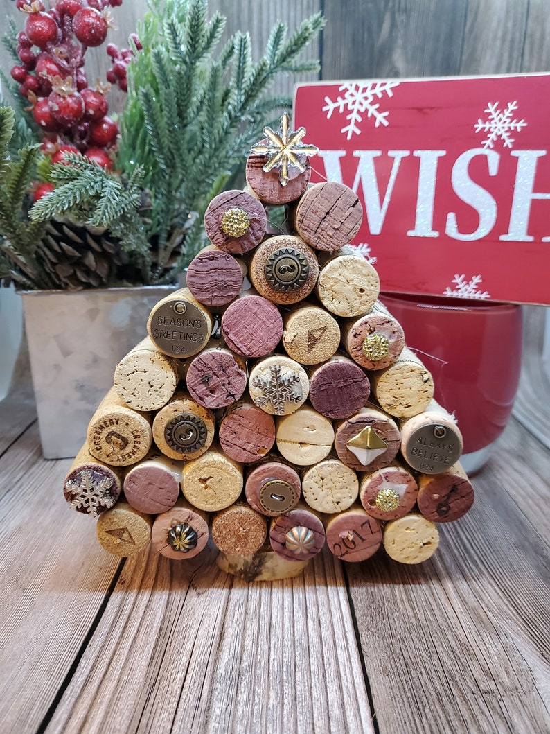 6" Cork Christmas Tree - Etsy