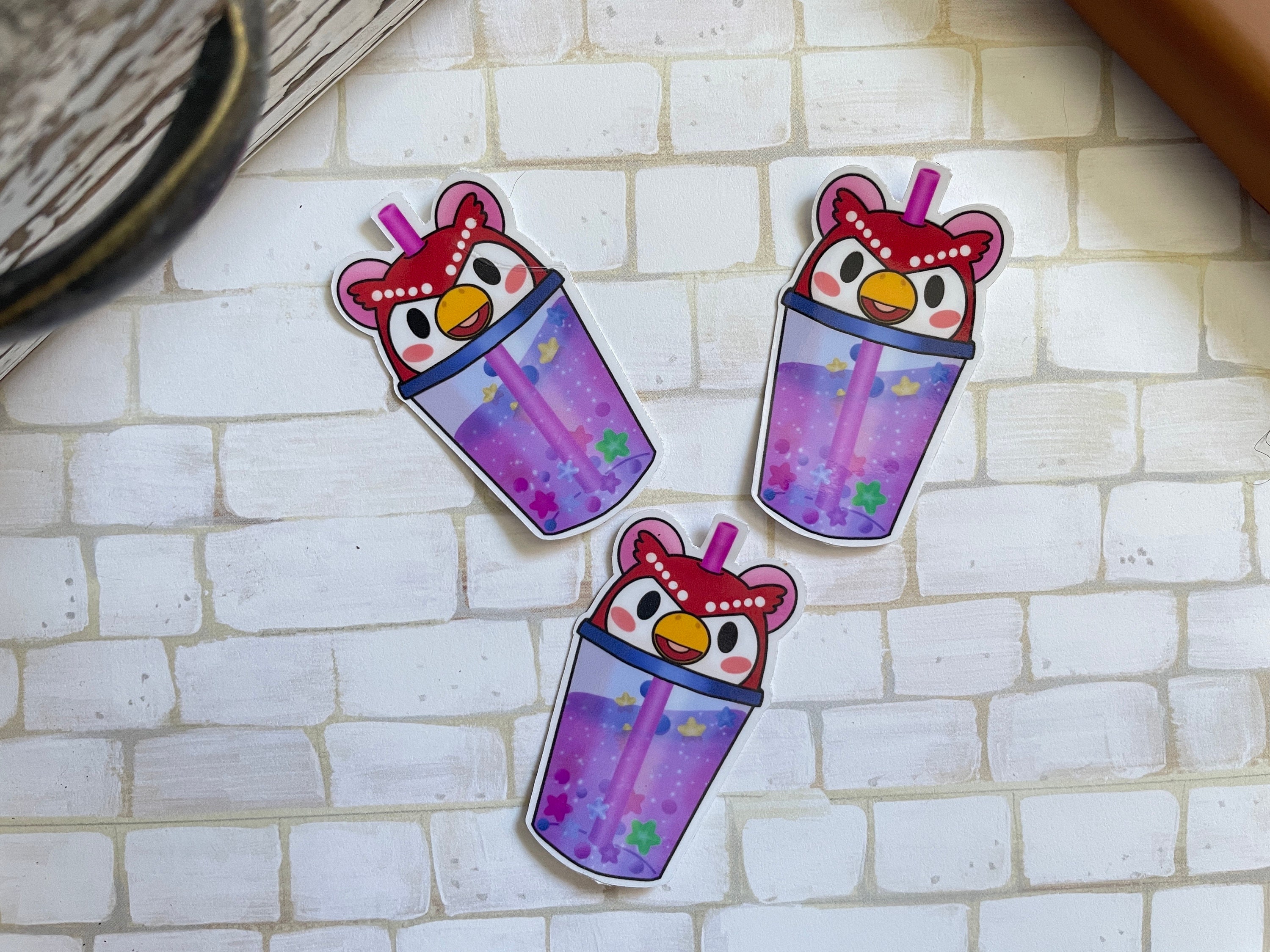 Pegatina de té Boba con temática de Animal Crossing/ Té de - Etsy España