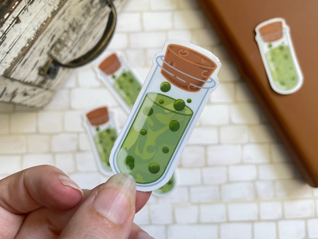 Green Potions Flask Sticker Decal Waterproof Vinyl - Etsy