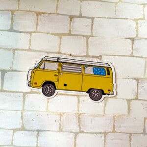 Yellow Van Sticker| Planner Sticker|laptop Decal|waterproof Sticker - Etsy