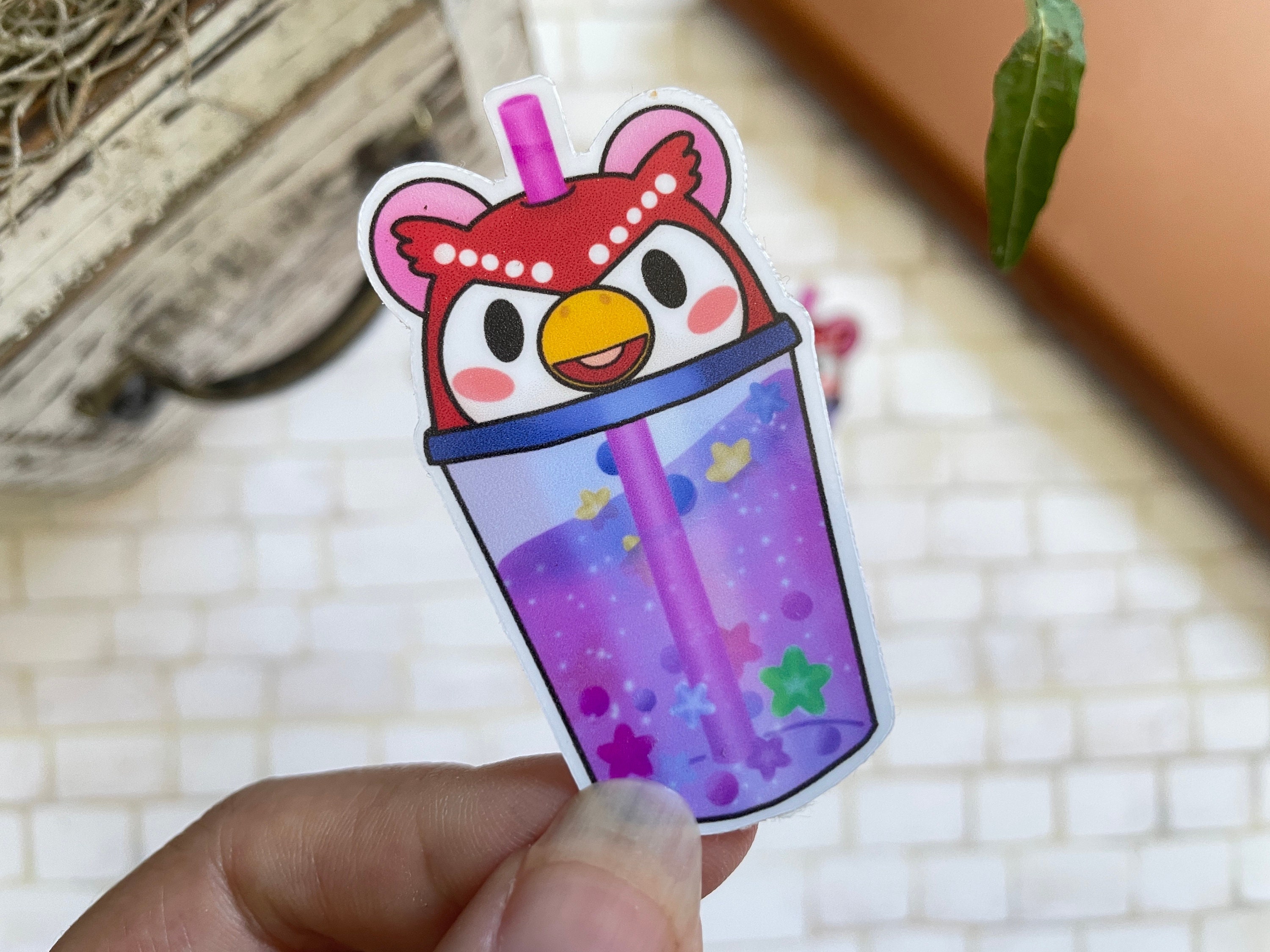 Pegatina de té Boba con temática de Animal Crossing/ Té de - Etsy España