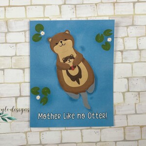 Mother Like No Otter Mothers Day Card | Mom Otter Card | Pun Card ...