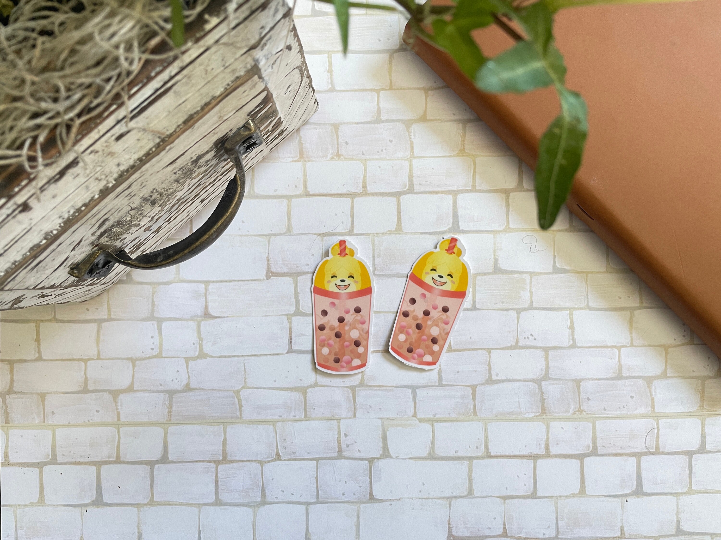 Pegatina de té Boba con temática de Animal Crossing/ Té de - Etsy España