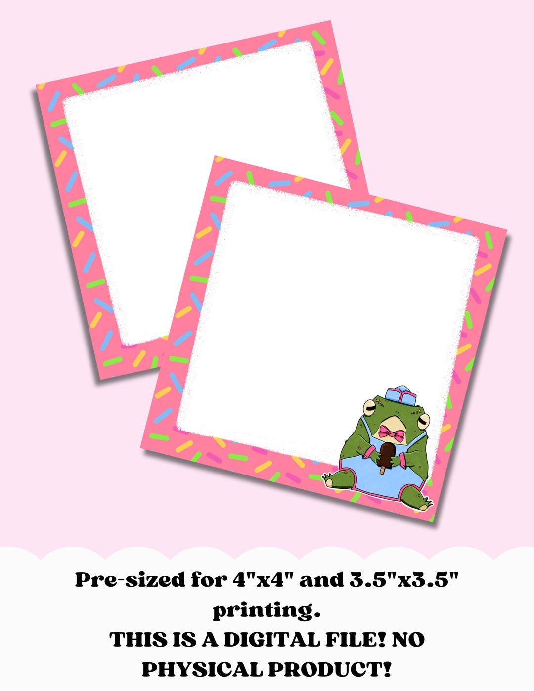 Toady Ice Cream Server Notepad Digital File Only - Etsy